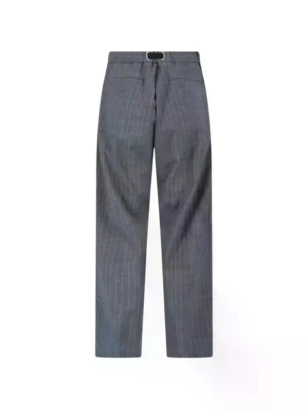 WHITE SAND Belted Trousers - Grey