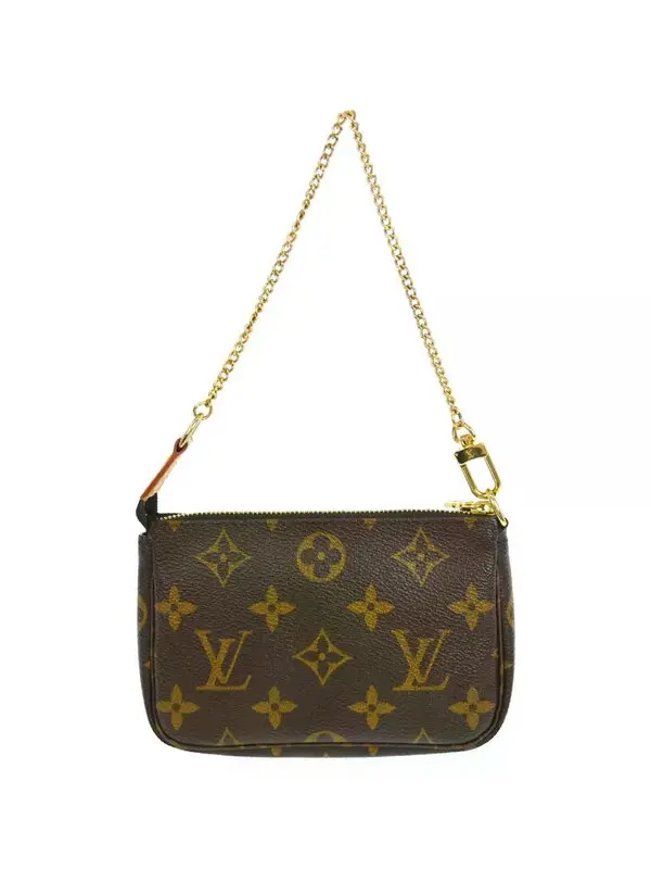 LOUIS VUITTON 2007 Monogram Pochette Accessoires Handbag - Brown