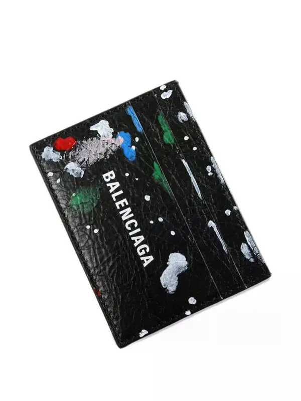 Balenciaga Paint-splatter Card Holder