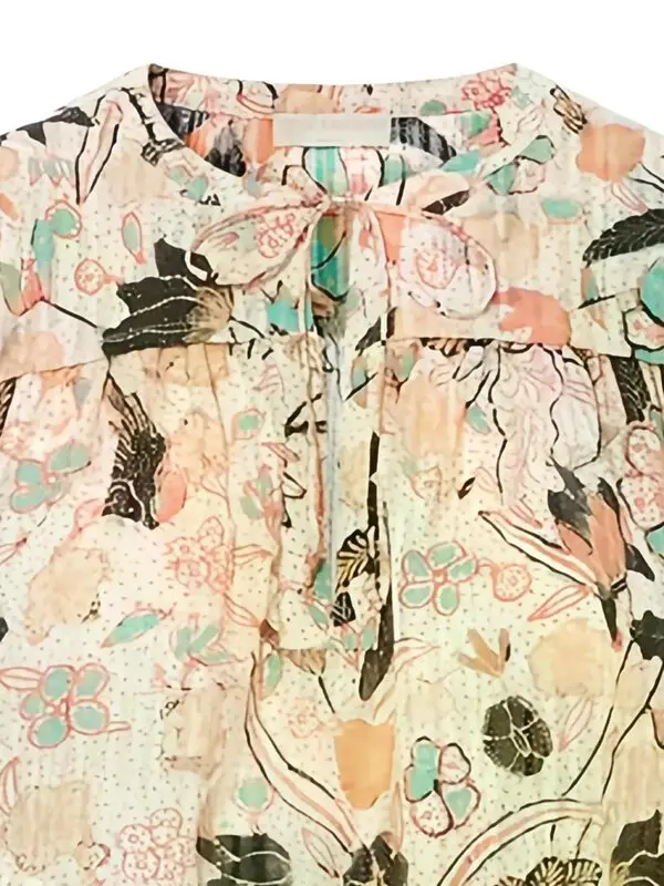 Ulla Johnson Floral-print Silk-blend Blouse