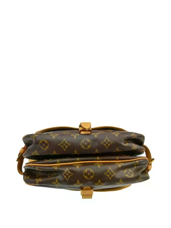 LOUIS VUITTON 2004 30 Monogram Saumur Messenger Bag - Brown