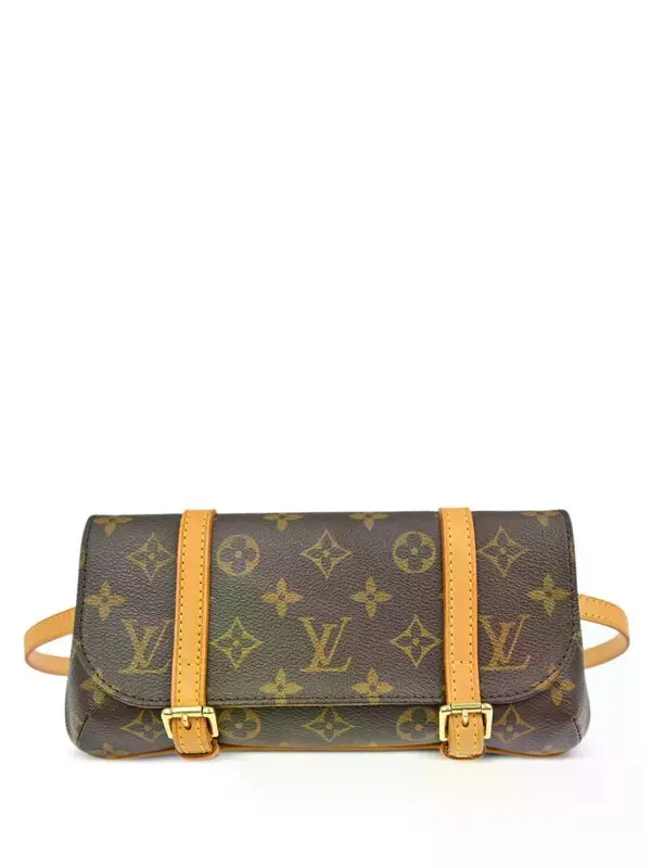 LOUIS VUITTON 2004 Monogram Pochette Marelle Belt Bag - Brown