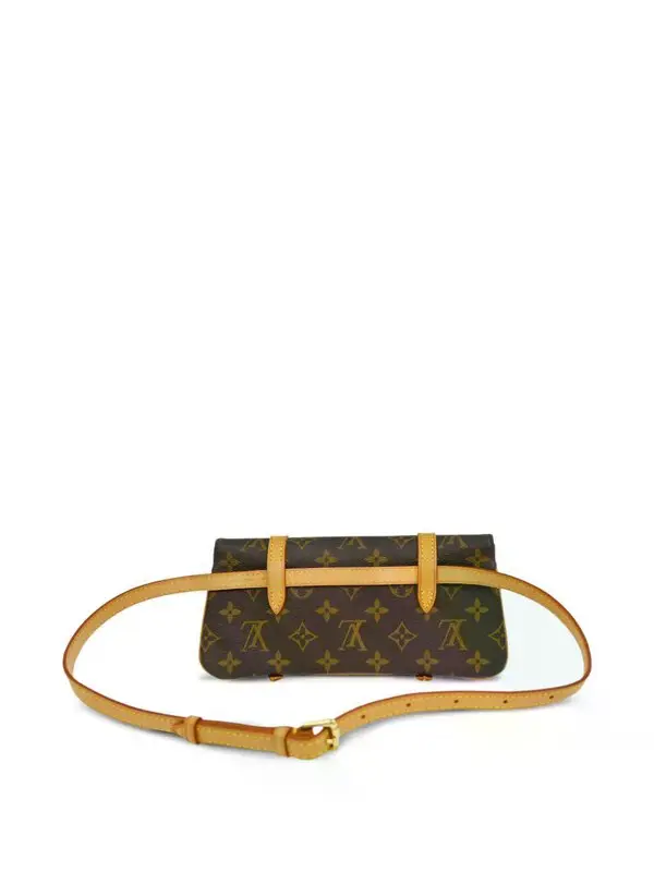 LOUIS VUITTON 2004 Monogram Pochette Marelle Belt Bag - Brown
