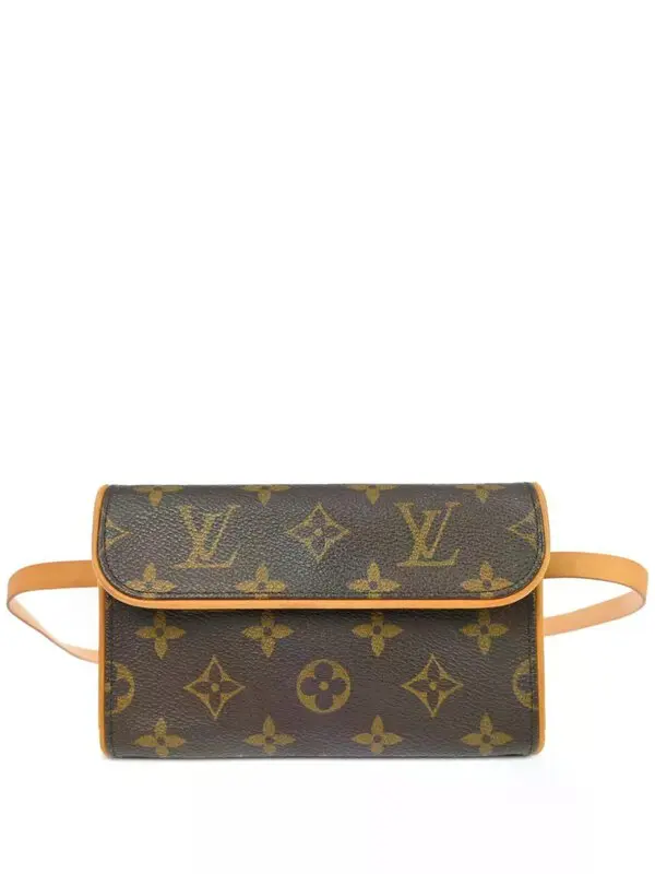 LOUIS VUITTON 2001 Monogram Pochette Florentine Belt Bag - Brown