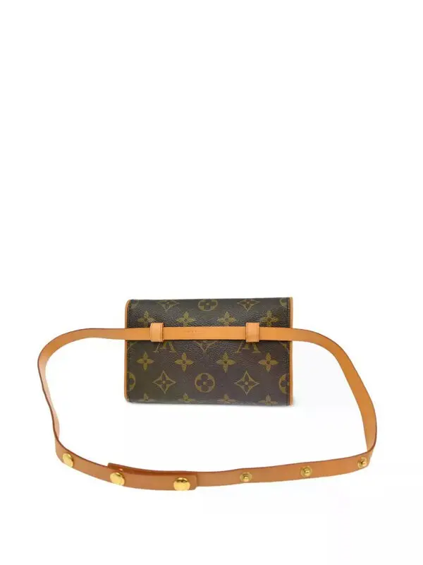 LOUIS VUITTON 2001 Monogram Pochette Florentine Belt Bag - Brown