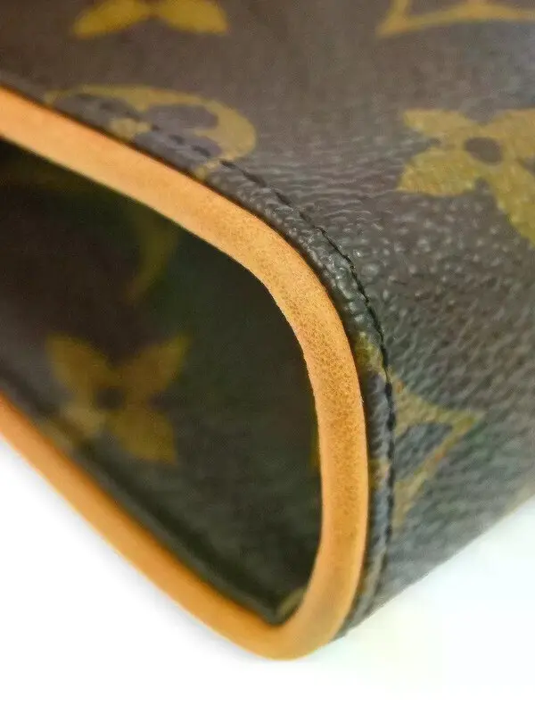 LOUIS VUITTON 2001 Monogram Pochette Florentine Belt Bag - Brown