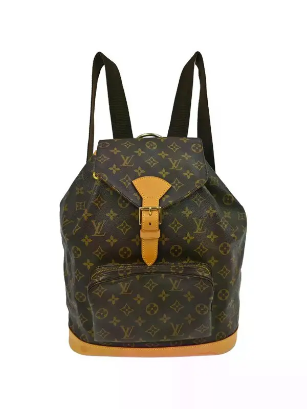 LOUIS VUITTON 1996 Montsouris Gm Monogram Backpack - Brown