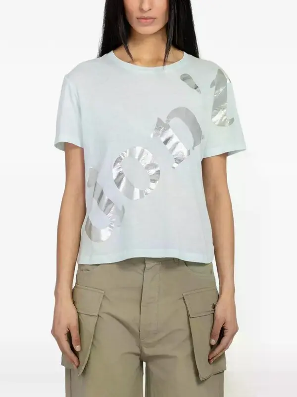 Gimaguas Slogan-print T-shirt - Blue