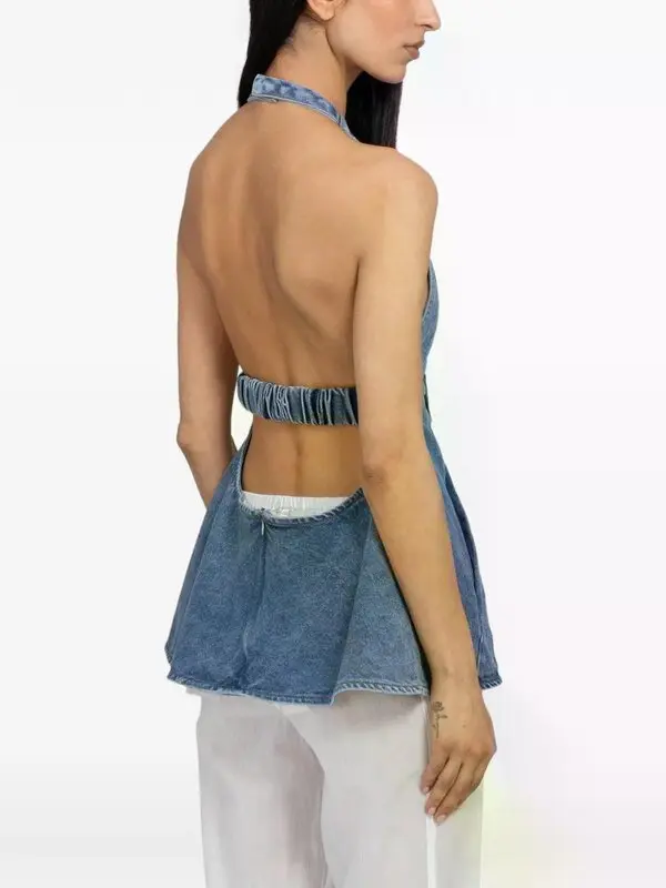 Gimaguas Halterneck Backless Top