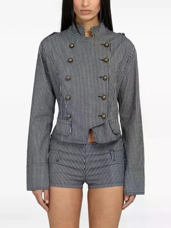 Gimaguas Striped Double-breasted Jacket