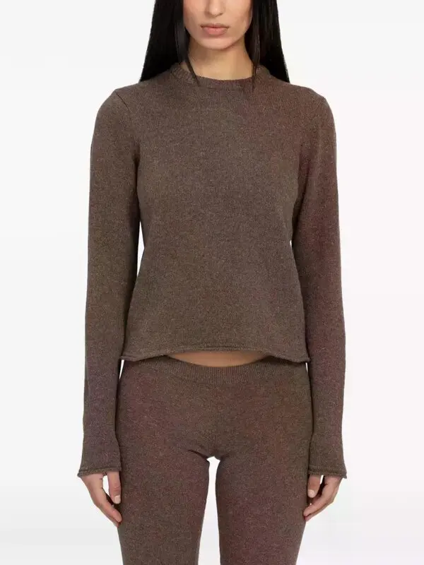 Gimaguas Cometa Ribbed-knit Sweater - Brown