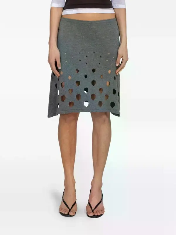 Gimaguas Aros Cut-out Skirt - Grey