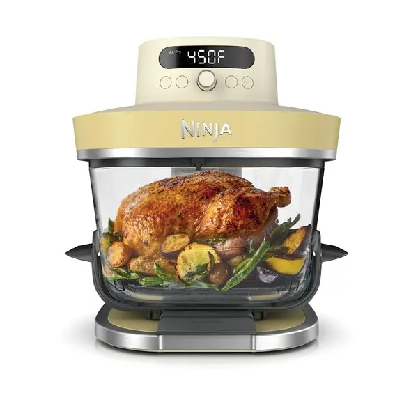 NINJA Crispi Pro 6-in-1 Glass Air Fryer - Butter Yellow