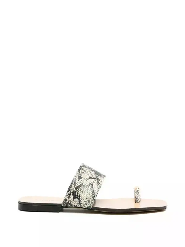 MARIA LUCA Toe-ring Sandals - Black