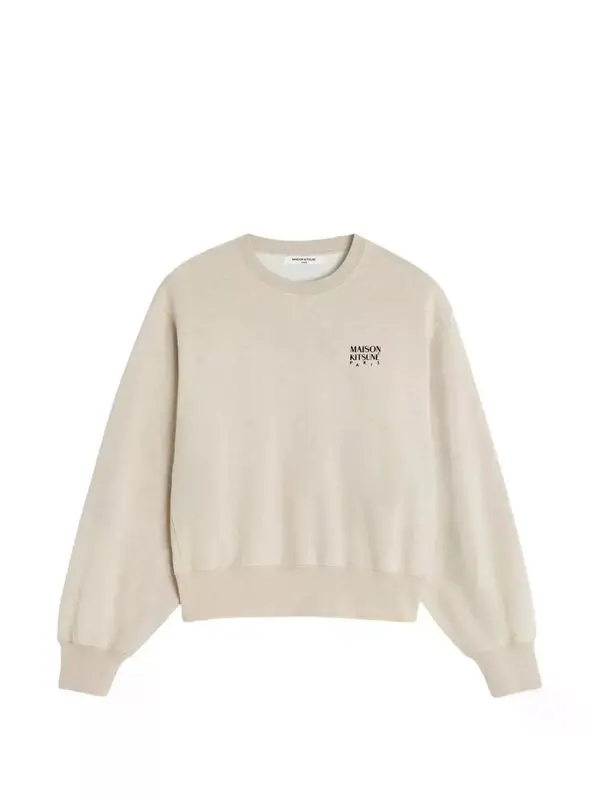 Maison Kitsuné Logo-print Cotton Sweatshirt