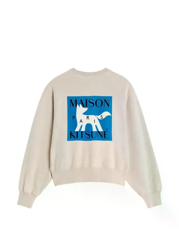 Maison Kitsuné Logo-print Cotton Sweatshirt