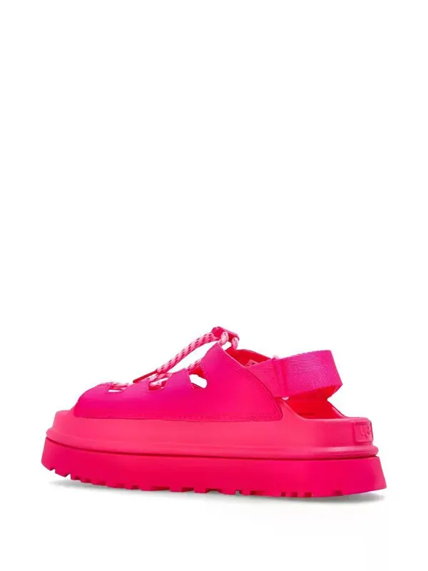 UGG Goldenglow Lace-up Platform Mules - Pink