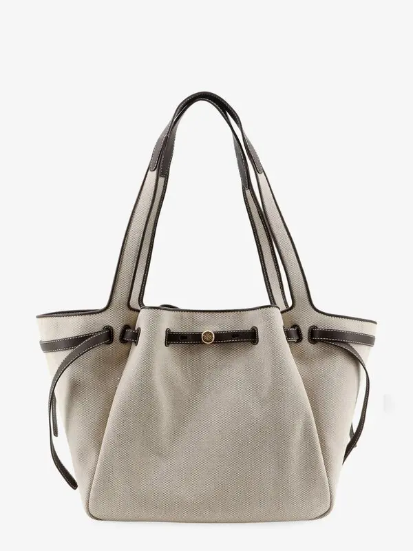 Tory Burch Romy Canvas Tote - Beige