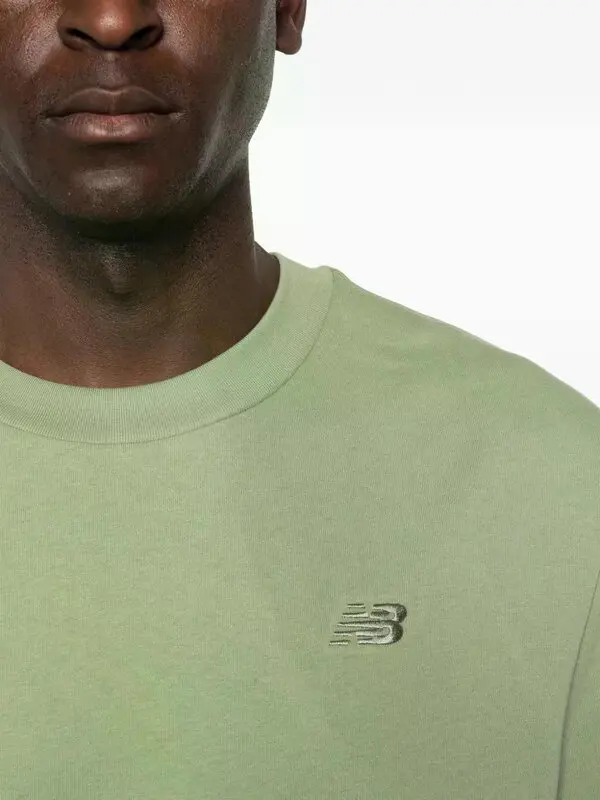 NEW BALANCE Athletics Cotton T-shirt - Green