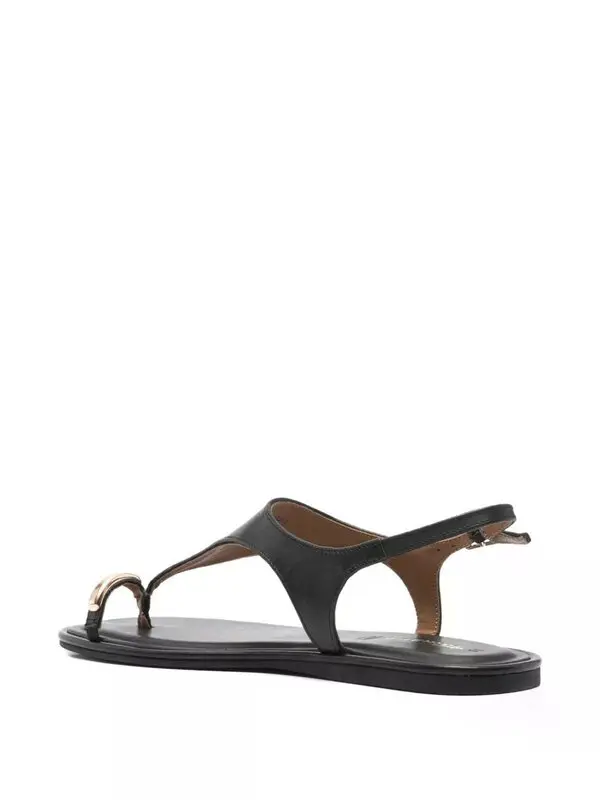 TAMARIS Toe-ring Slingback Sandals - Black
