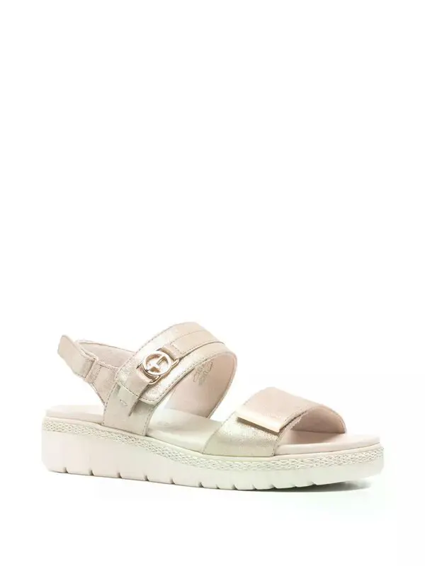 TAMARIS Metallic Leather Sandals