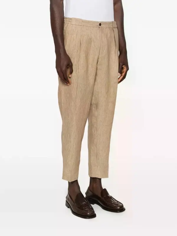 BRIGLIA 1949 Portobellos Pleated Trousers - Neutrals