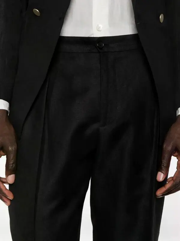BRIGLIA 1949 Bolgheri Portobellos Double-breasted Suit - Black