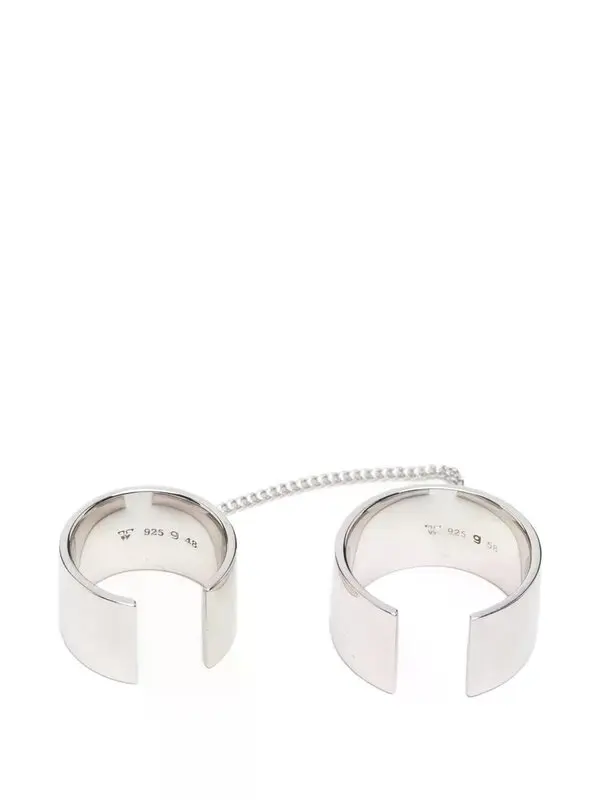 Tom Wood Id Double Chain-link Ring