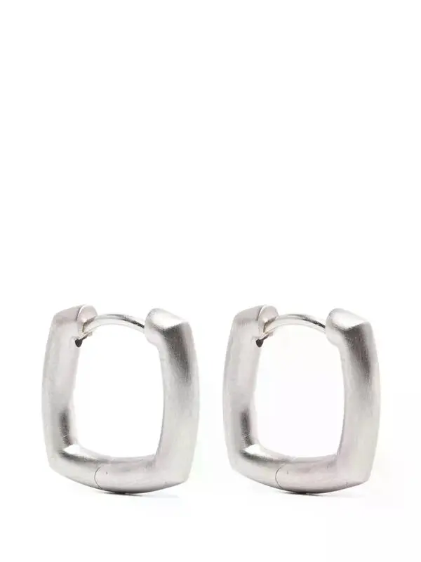 Tom Wood Small Frame Satin-finish Earrings - Silver