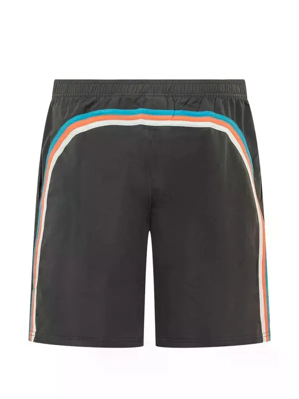 Sundek Rainbow-stripe Swim Shorts - Grey
