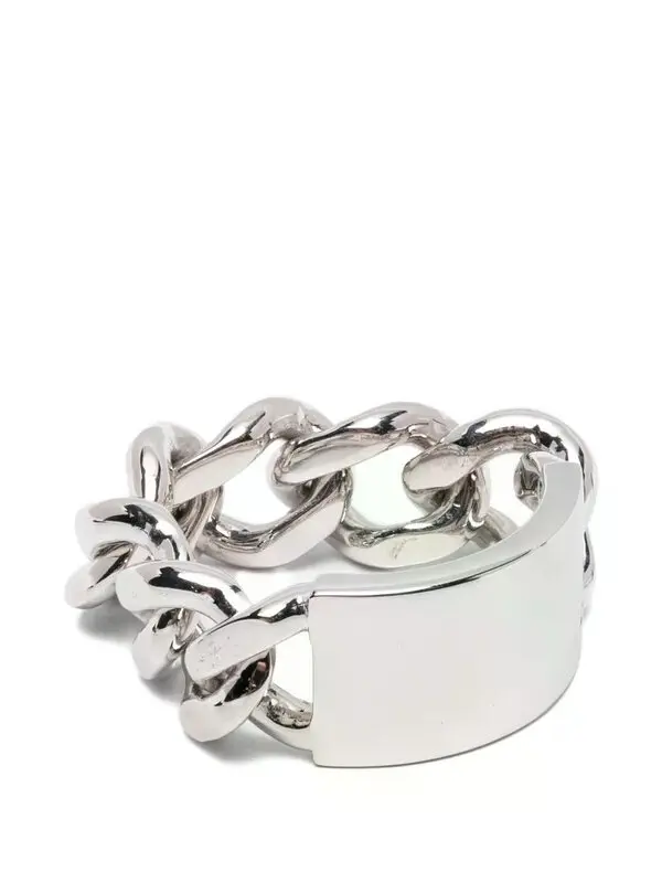 Tom Wood Large Id Chain-link Ring - Silver