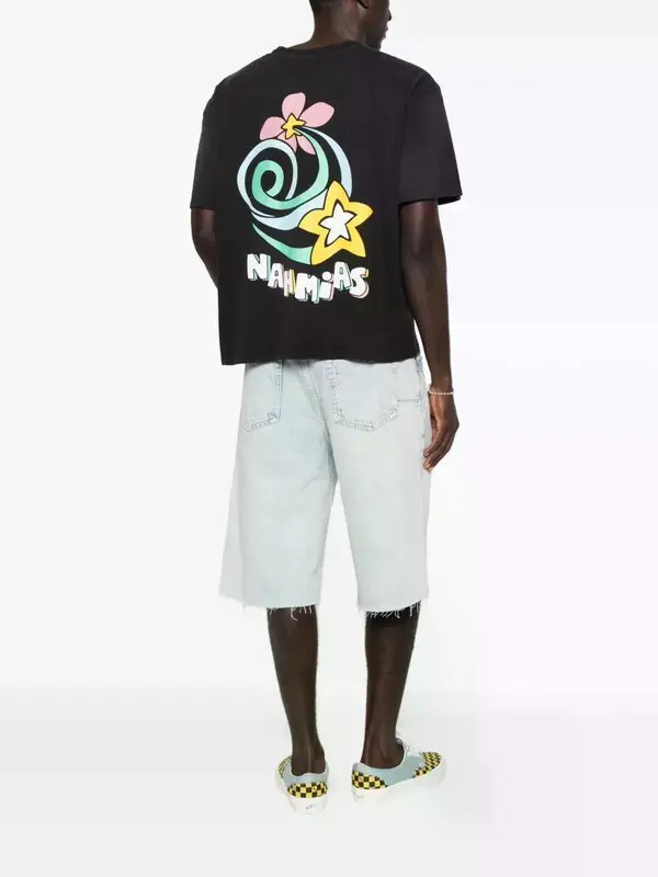 NAHMIAS Round-neck Logo-print T-shirt - Black