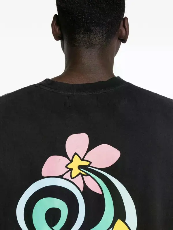 NAHMIAS Round-neck Logo-print T-shirt - Black