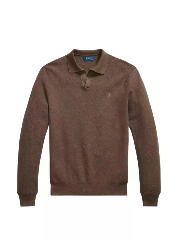 Polo Ralph Lauren Logo-embroidered Polo-collar Sweater