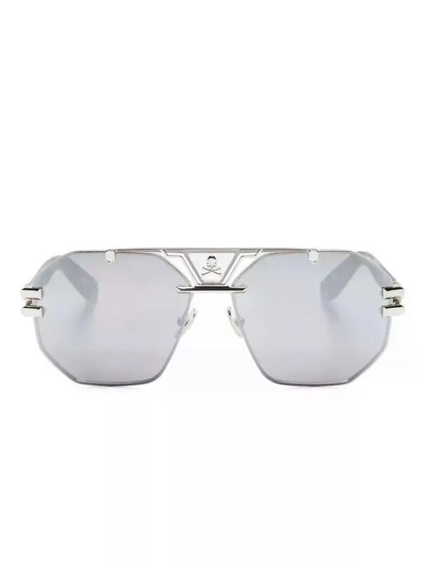 Philipp Plein Pilot-frame Sunglasses - Grey
