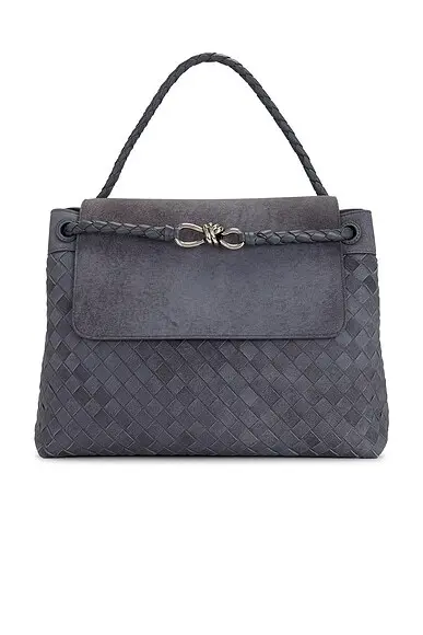 Bottega Veneta Borsa Intrecciato 15 Melange Denim Sue Ave - Cloudy Indgram