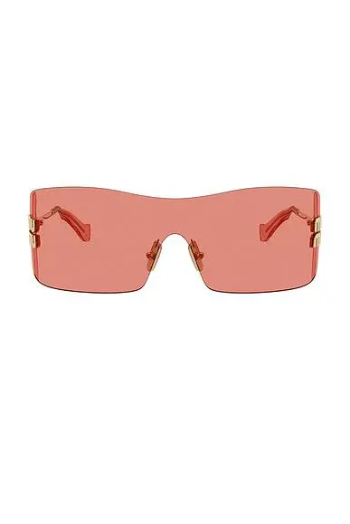 Miu Miu Rectangular Sunglasses - Pink