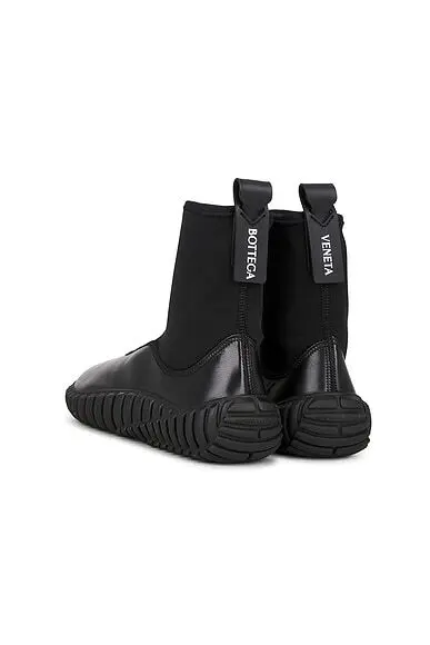 Bottega Veneta Technical Fabric And Leather Sneaker Boot