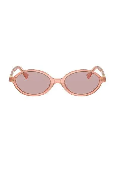 Miu Miu Oval Sunglasses - Pink