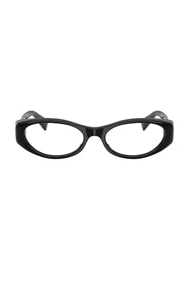Miu Miu Oval Optical Eyeglasses - Black