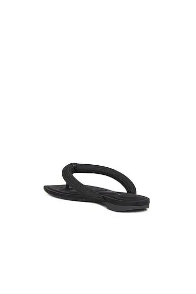 Alexander Wang Jenna Tubular Flat Thong Sandal - Black