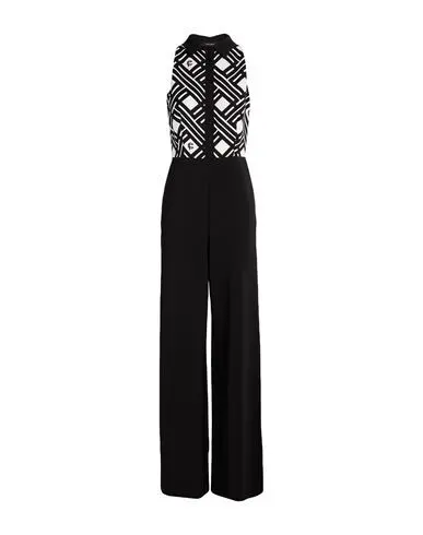 CRISTINAEFFE Logo Print Jumpsuit - Black
