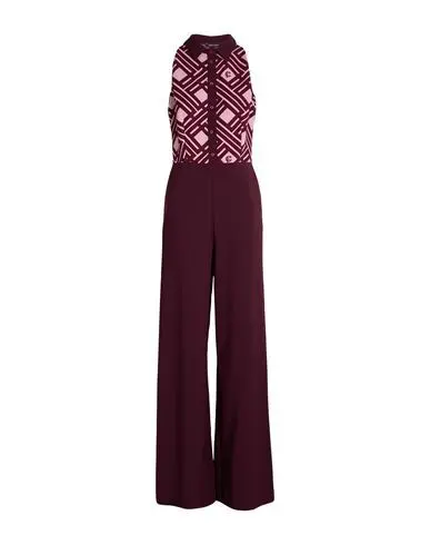 CRISTINAEFFE Logo Print Jumpsuit - Red