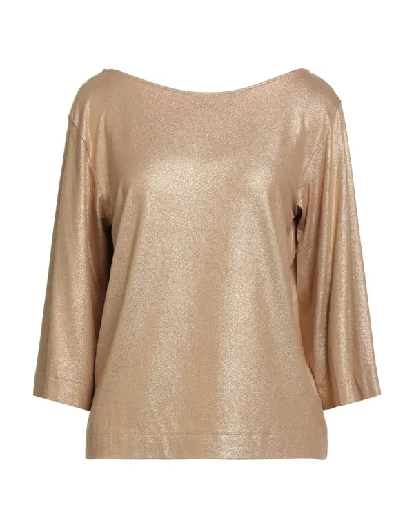 Majestic Filatures Metallic Jersey T-shirt - Gold