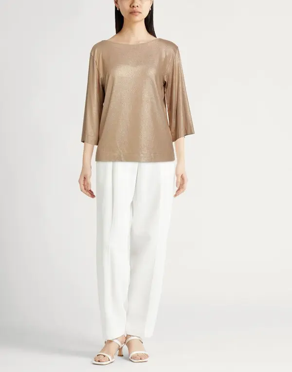 Majestic Filatures Metallic Jersey T-shirt - Gold