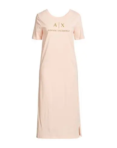 Armani Exchange Midi T-shirt Dress - Blush