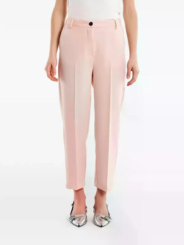 VICOLO Pressed-crease Tailored Trousers