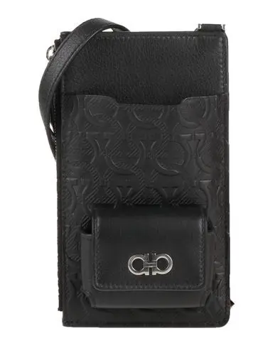 FERRAGAMO Leather Crossbody Bag - Black