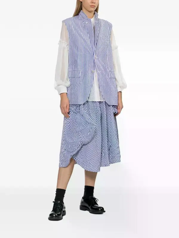 Comme Des Garçons Striped Waistcoat