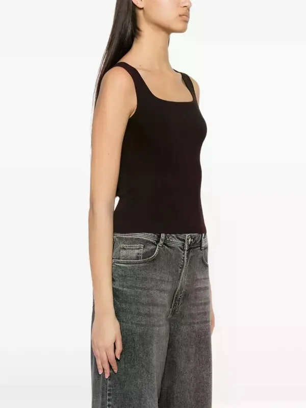 LE PETIT PULLE Ribbed Knit Sleeveless Top